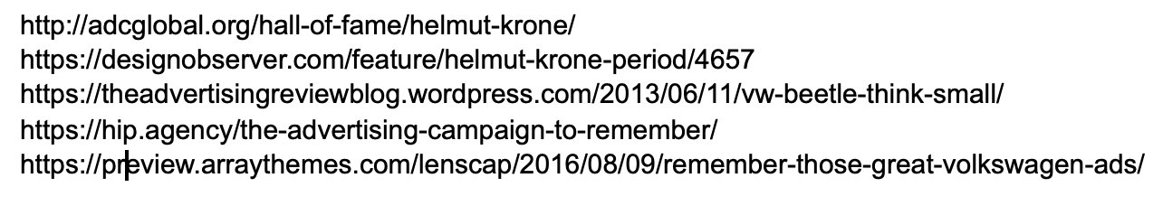 Art Director: Helmut Krone – Celina Zhong