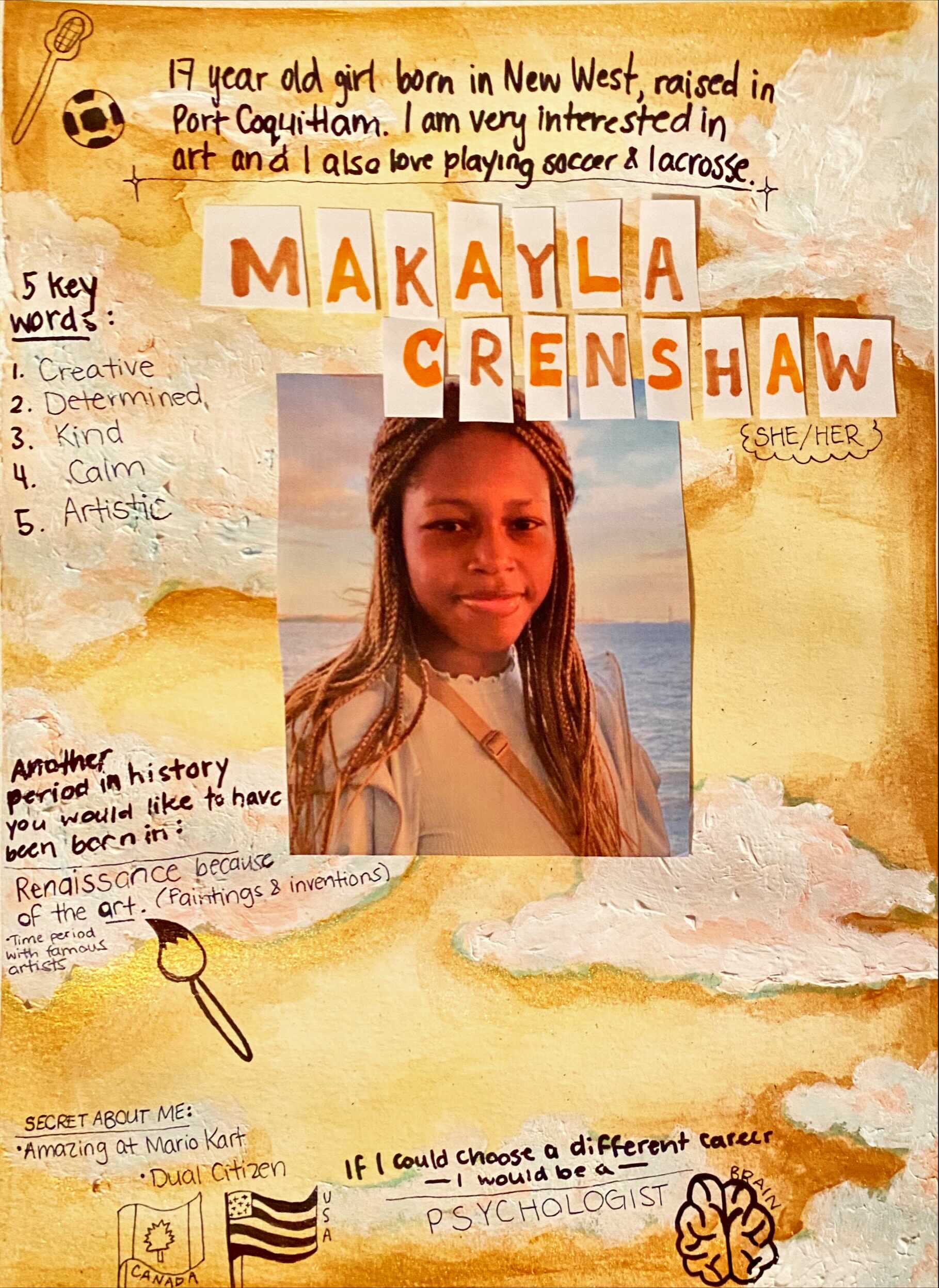 Project Yearbook Spread – Makayla Crenshaw
